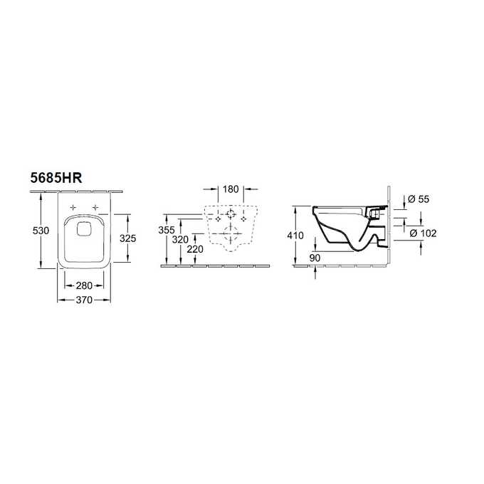 Villeroy&Boch Architectura zestaw miska WC wisząca + deska ...