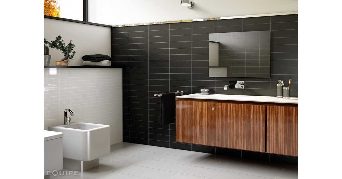 Equipe Evolution Negro Mate 10x40cm 14200 - płytka ścienna - Home100.pl