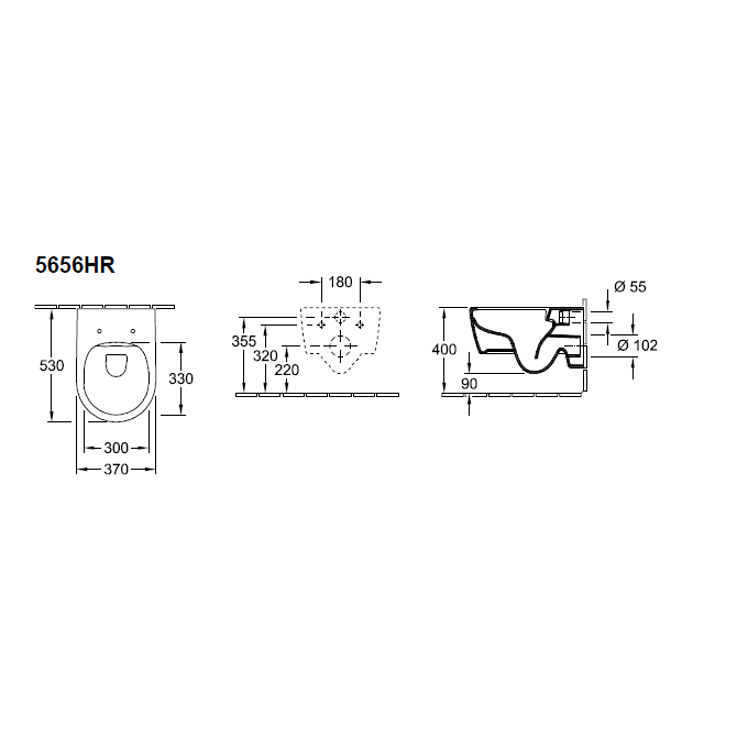 Villeroy&Boch Avento miska WC z deską sedesową Combi Pack 5656HR01 ...