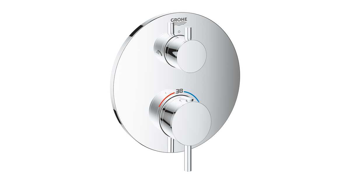 Bateria prysznicowa termostatyczna chrom Atrio Grohe 24135003 - Home100.pl