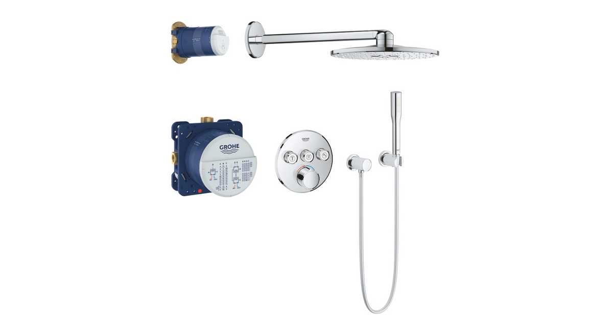 Grohe Grohtherm Smartcontrol zestaw prysznicowy podtynkowy chrom ...