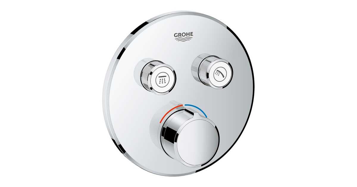 GROHE SmartControl - bateria podtynkowa do obsługi 2 wyjść wody ...