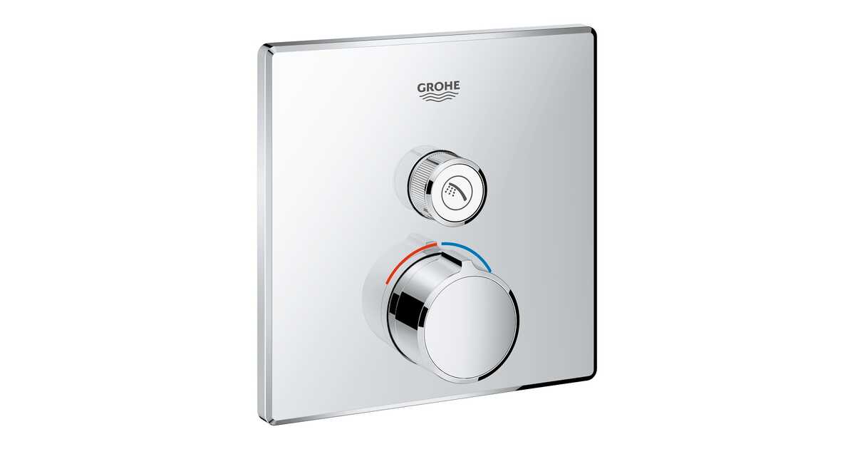 GROHE SmartControl - podtynkowa bateria do obsługi jednego wyjścia wody ...