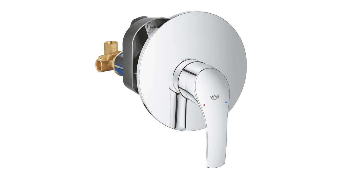 GROHE Eurosmart - jednouchwytowa bateria prysznicowa do ściennego ...