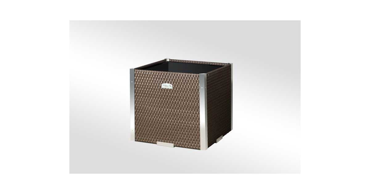 RattanArt Donica ogrodowa technorattanowa kwadratowa 46x46x46 kolor ...