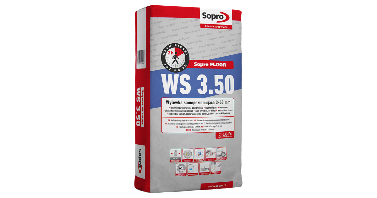 Sopro Sopro FLOOR WS 3.50 - Wylewka samopoziomująca 3-50 mm - Home100.pl