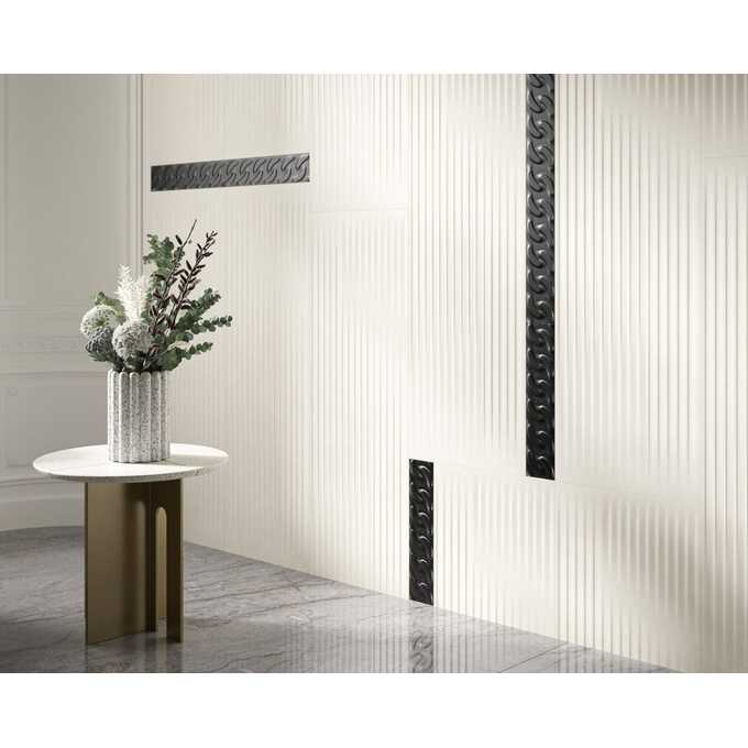 Paradyż Cold crown white ściana struktura rekt. 39,8x119,8 cm - płytka ...