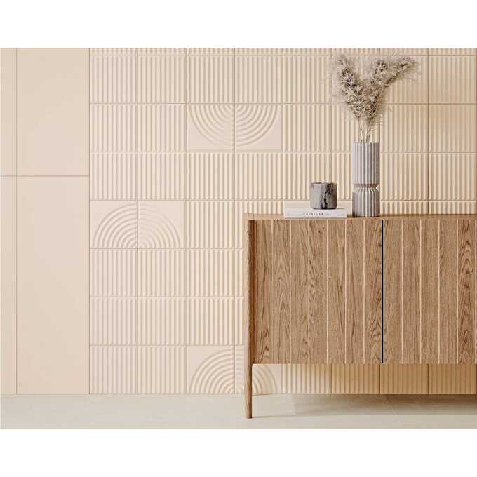 Paradyż Neve creative beige ściana dekor połysk 9,8x9,8 cm - płytka ...