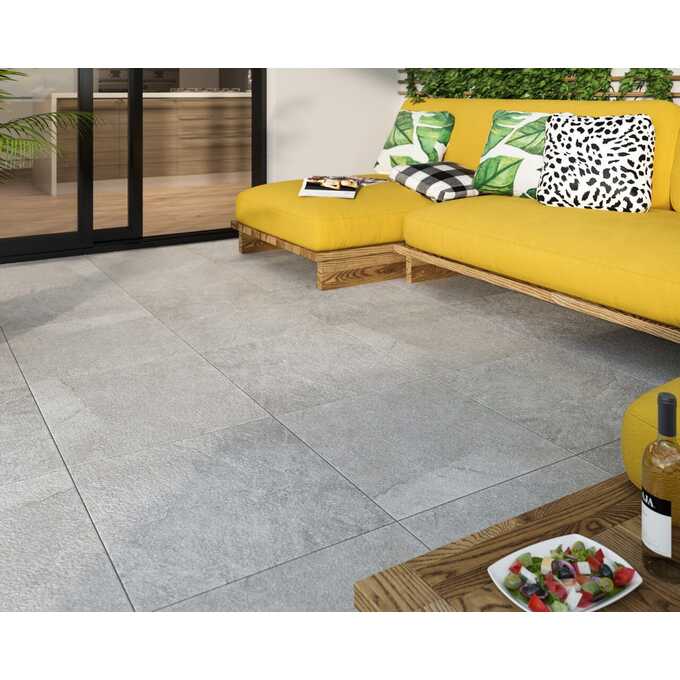 Paradyż Płyta tarasowa terrace grys gres szkl. rekt. 20mm mat. 59,5x59,5 cm - Home100.pl