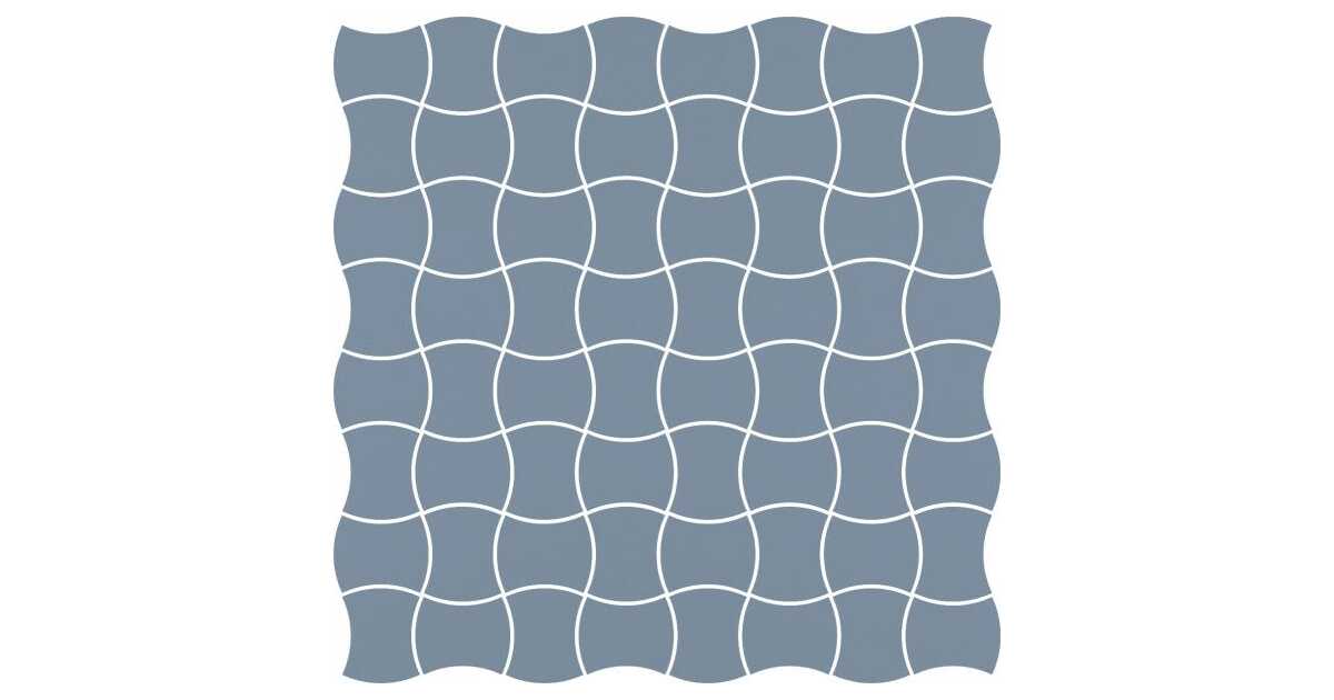 Paradyż Modernizm blue mozaika prasowana k.3,6x4,4 30,86x30,86 cm ...