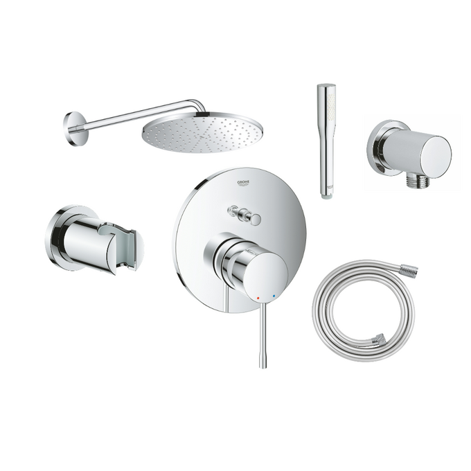 Grohe Essence zestaw prysznicowy, chrom 24058001+26558000+27057000 ...