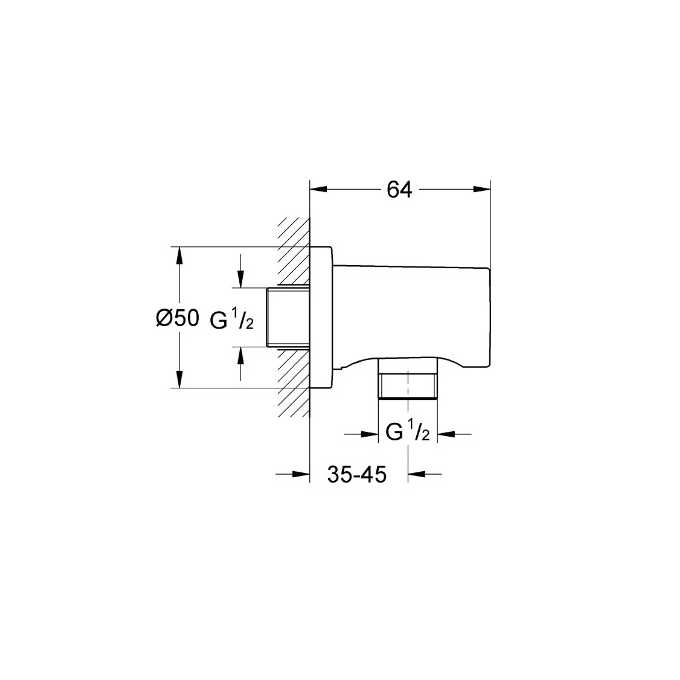 Grohe Essence zestaw prysznicowy, chrom 24058001+26558000+27057000 ...