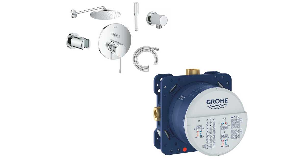 [Zestaw] Grohe Essence zestaw prysznicowy chrom 24058001+26558000 ...