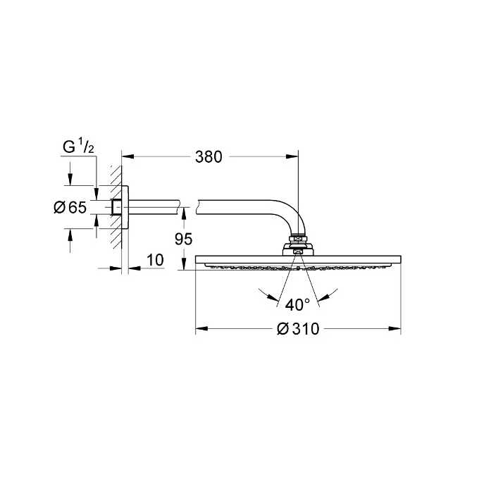 Grohe ESSENCE zestaw prysznicowy cool sunrise 24058GL1+26066GL0 ...
