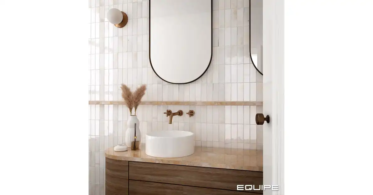 Equipe Hanoi White 6,5x20cm 30030- płytka ścienna - Home100.pl