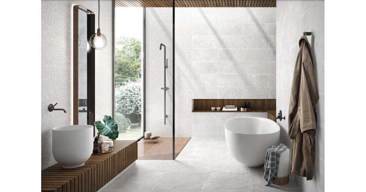 Emil Ceramica Chateau Gris Naturale Rett. 60x120cm EFLR - płytka ...