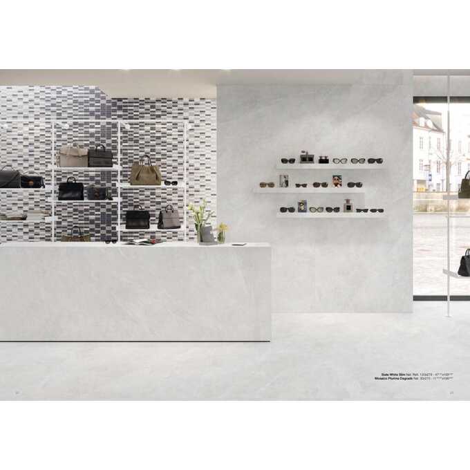 Emil Ceramica Cornerstone Slate White Naturalle Rett. 120x278cm EJ20 ...