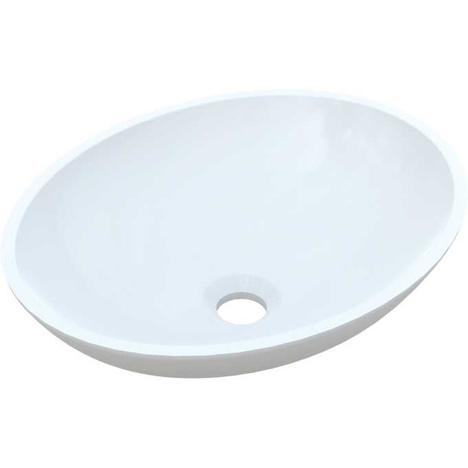 Vayer Citizen Lyra Umywalka nablatowa 45x36cm biała, konglomeratowa 045 ...