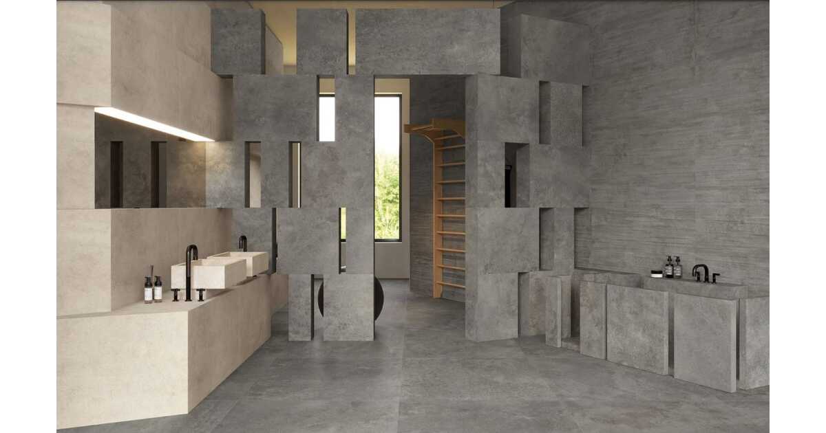 Emil Ceramica Fabrika Dark Grey Silktech Rett. 60x120cm EMEC - płytka ...