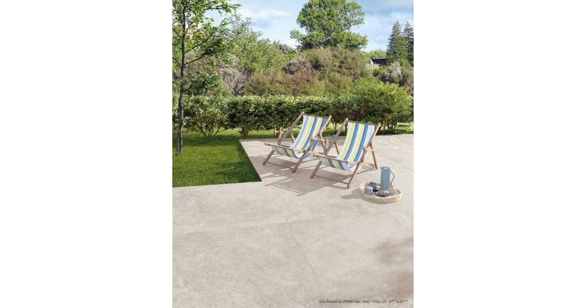 Emil Ceramica Mapierre Ancienne Gris Naturale Rett. 120x120X2cm EMEK ...