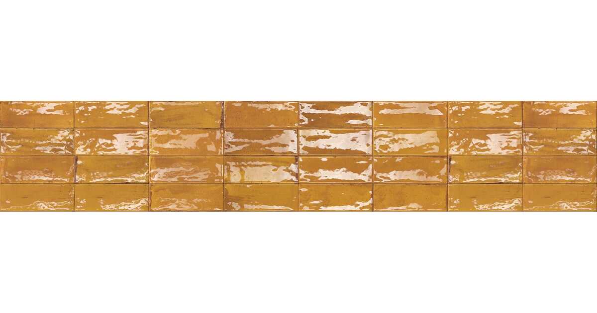 Emil Ceramica Forme Ocra Połysk 7,5x20cm EMK4 -płytka ścienna - Home100.pl