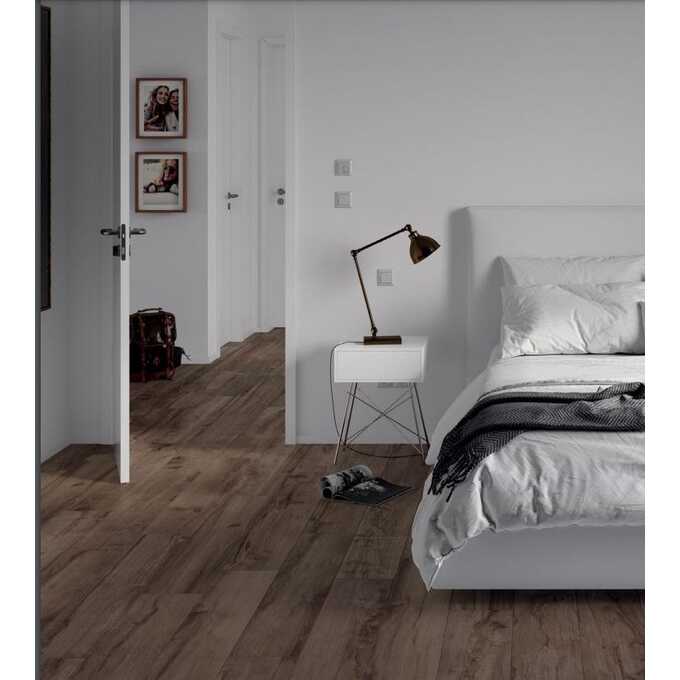 Emil Ceramica Millelegni Remake Rovere Bruno Ossidato Naturale Rett ...