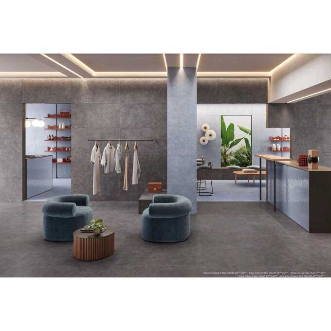 Emil Ceramica Sixty Antracite Silktech Rett 4,6x80cm EKX5 - cokół - Home100.pl