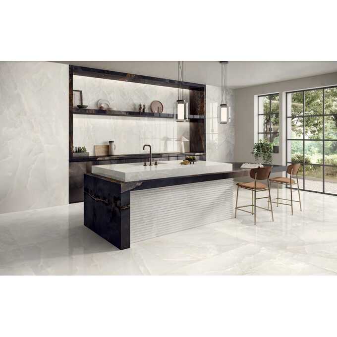Emil Ceramica Tele Di Marmo Onyx Ivory Full Lappato Rett. 120x120cm ...
