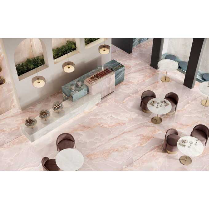 Emil Ceramica Tele Di Marmo Onyx Pink Silktech Rett 60x120cm EKT9 - płytka podłogowa i ścienna ...