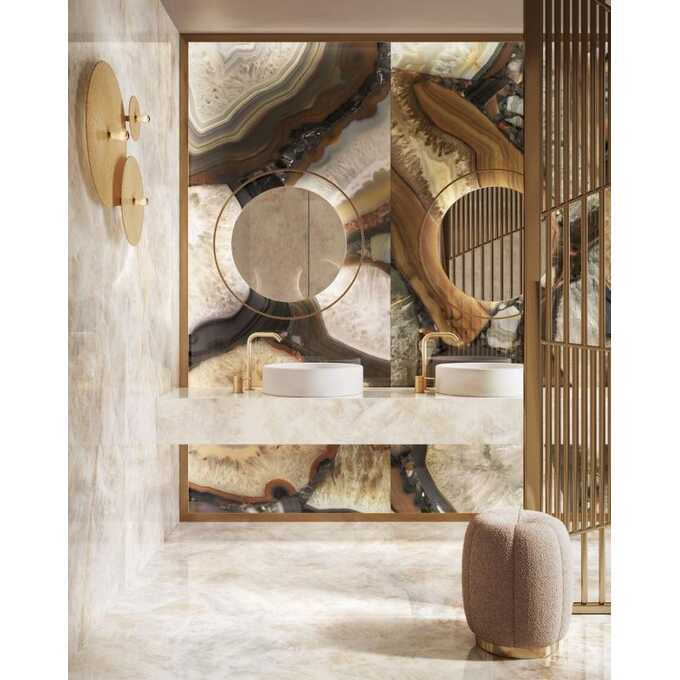 Emil Ceramica Tele Di Marmo Precious Agate Brown Full Lappato Rett ...