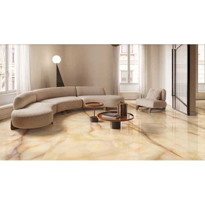 Emil Ceramica Tele Di Marmo Pure Onyx Miele Silktech Rett. 60x120cm EMKF - płytka podłogowa i ...