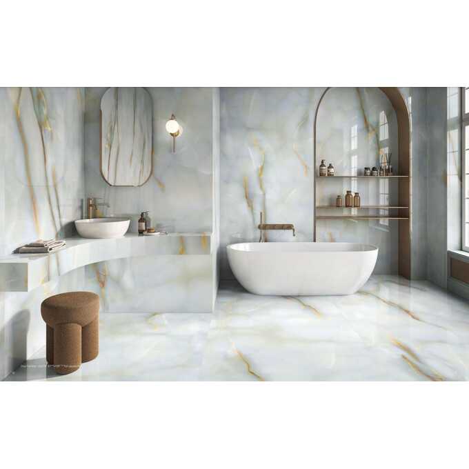 Emil Ceramica Tele Di Marmo Pure Onyx Turchese Silktech Rett. 30x60cm EMMC - płytka podłogowa i ...