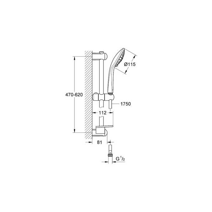 Grohe Euphoria 110 Massage zestaw prysznicowy chrom 27231001 - Home100.pl