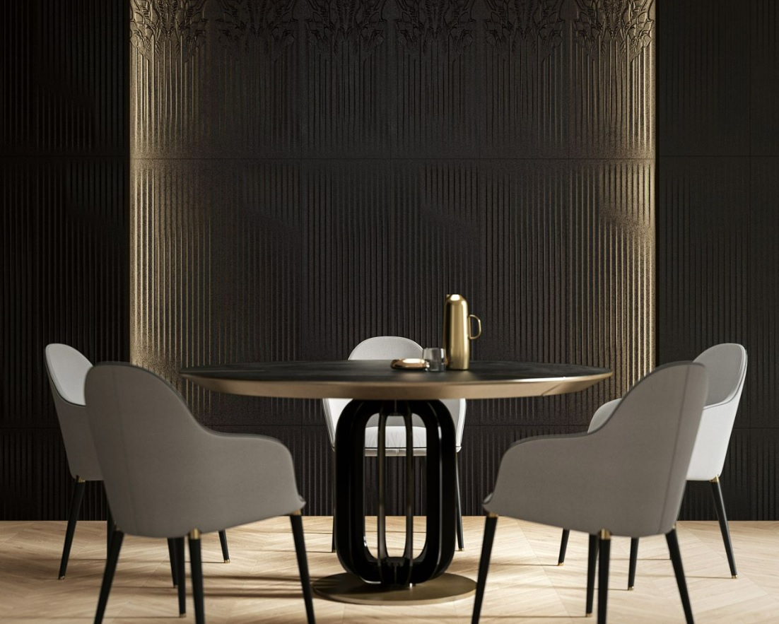 Paradyż Cold crown black ściana struktura rekt. 39,8x119,8 cm - płytka ścienna - Home100.pl