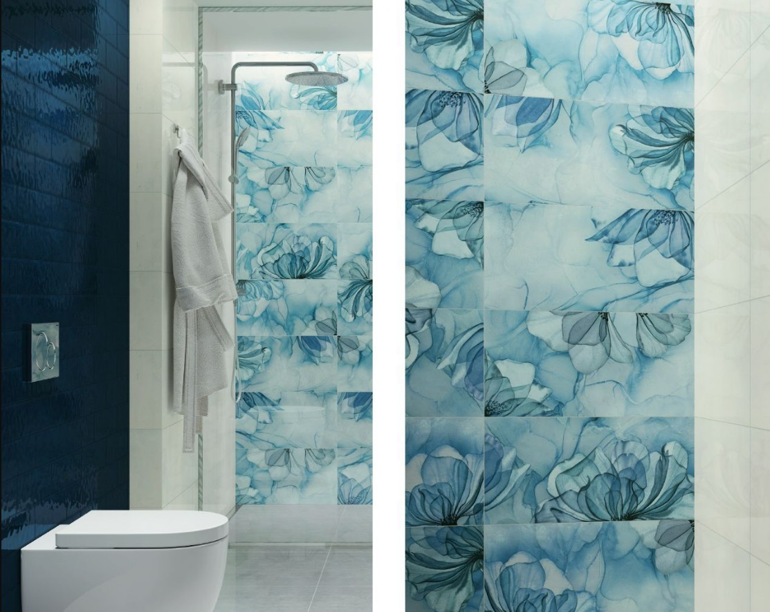 Paradyż Sweet blue ściana mat dekor mix 30x60 cm - płytka ścienna ...