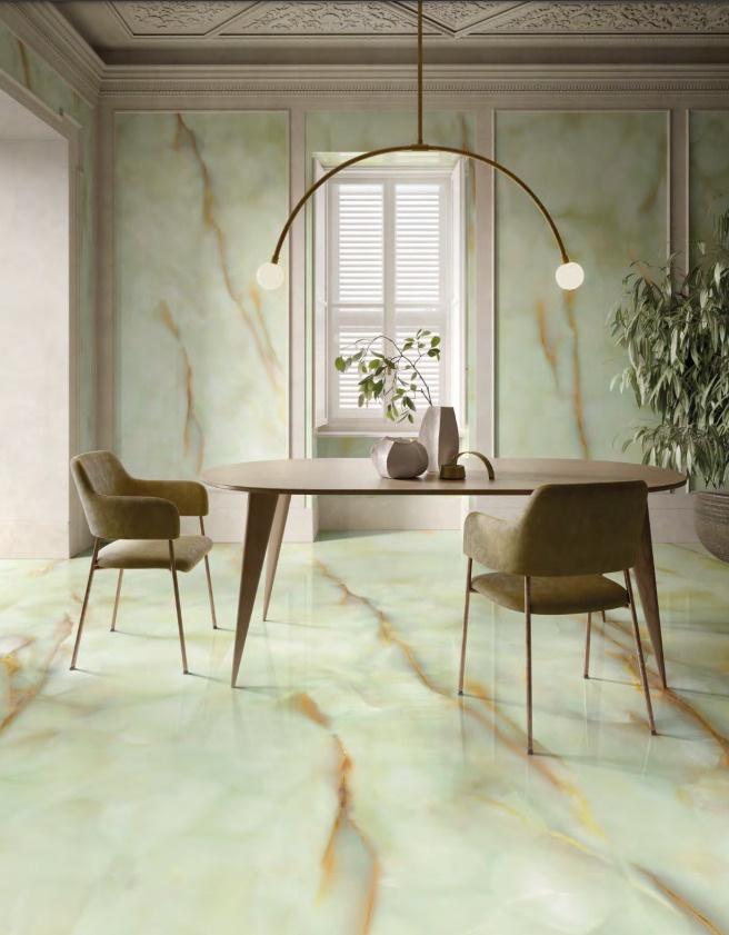 Emil Ceramica Tele Di Marmo Pure Onyx Giada Silktech Rett. 60x120 cm EMKA - płytka podłogowa i ...