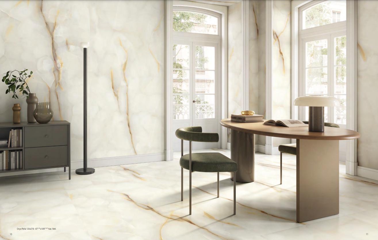Emil Ceramica Tele Di Marmo Pure Onyx Perla Full Lappato Rett. 7x60cm ...