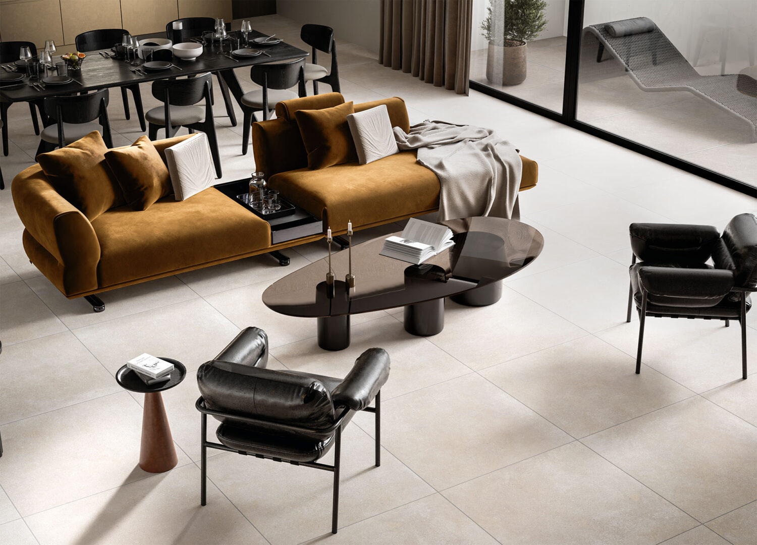 Cerrad + La Mania Modern Concrete Ivory 60x120 cm - płytka ścienna i ...